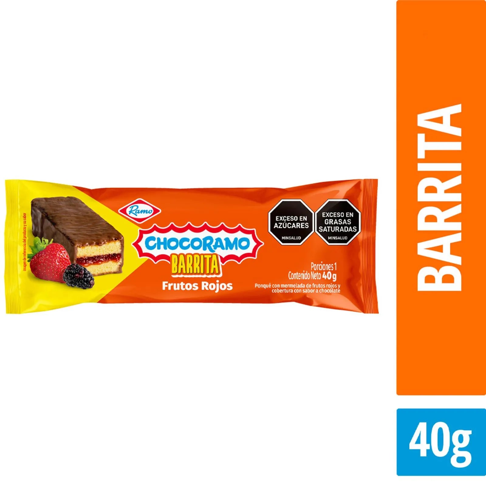 Barrita Chocorramo - 40g (1.41 oz) - Chocolate-Covered Cake Bar - JETa ...