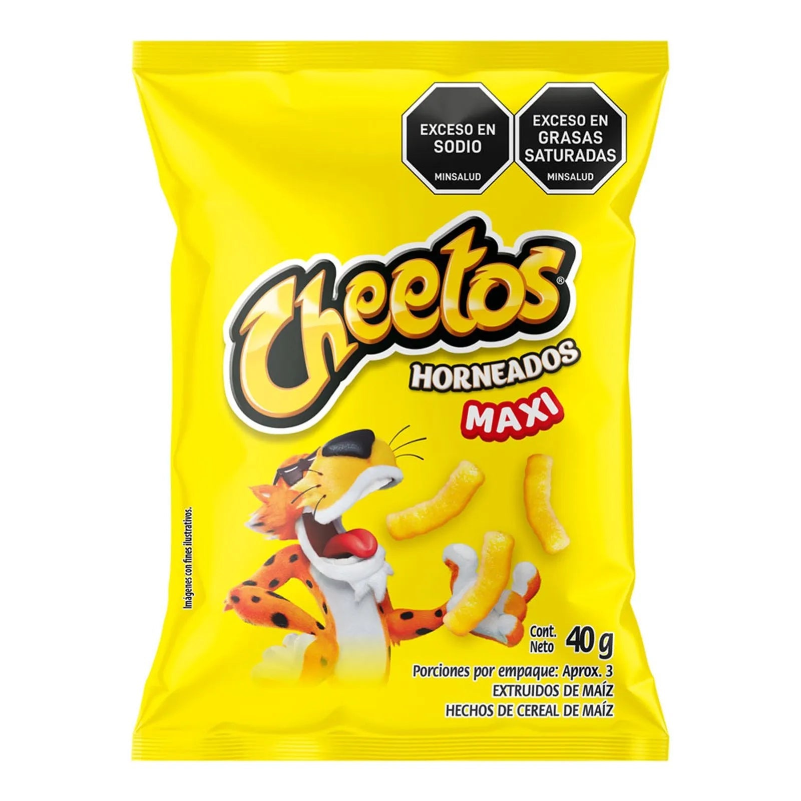 Cheetos Horneados Natural Maxi - 40g (1.41 oz) - Light and Crispy Corn ...