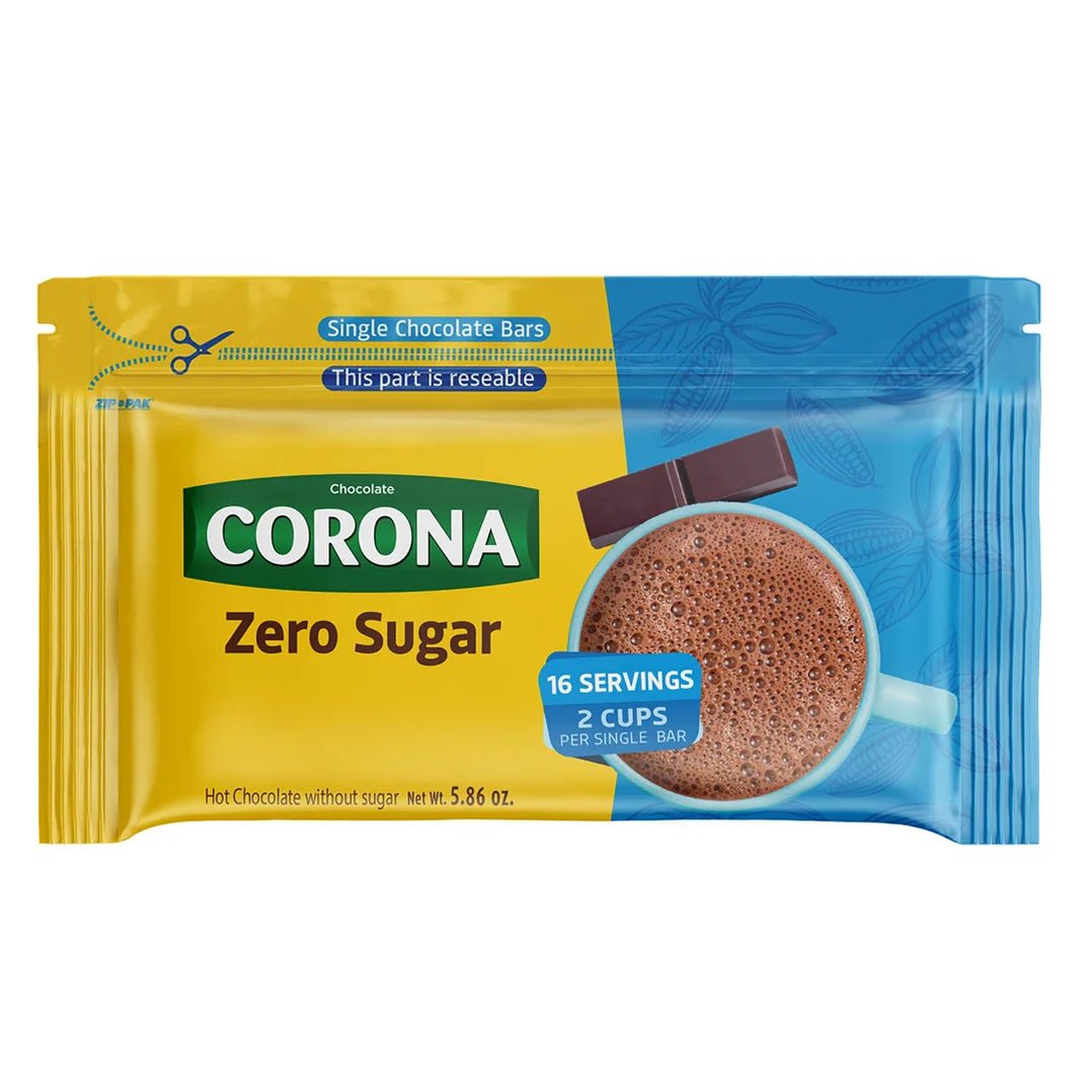 Chocolate Corona Zero Sugar - Resealable Pack - 5.86 oz - Sugar-Free ...