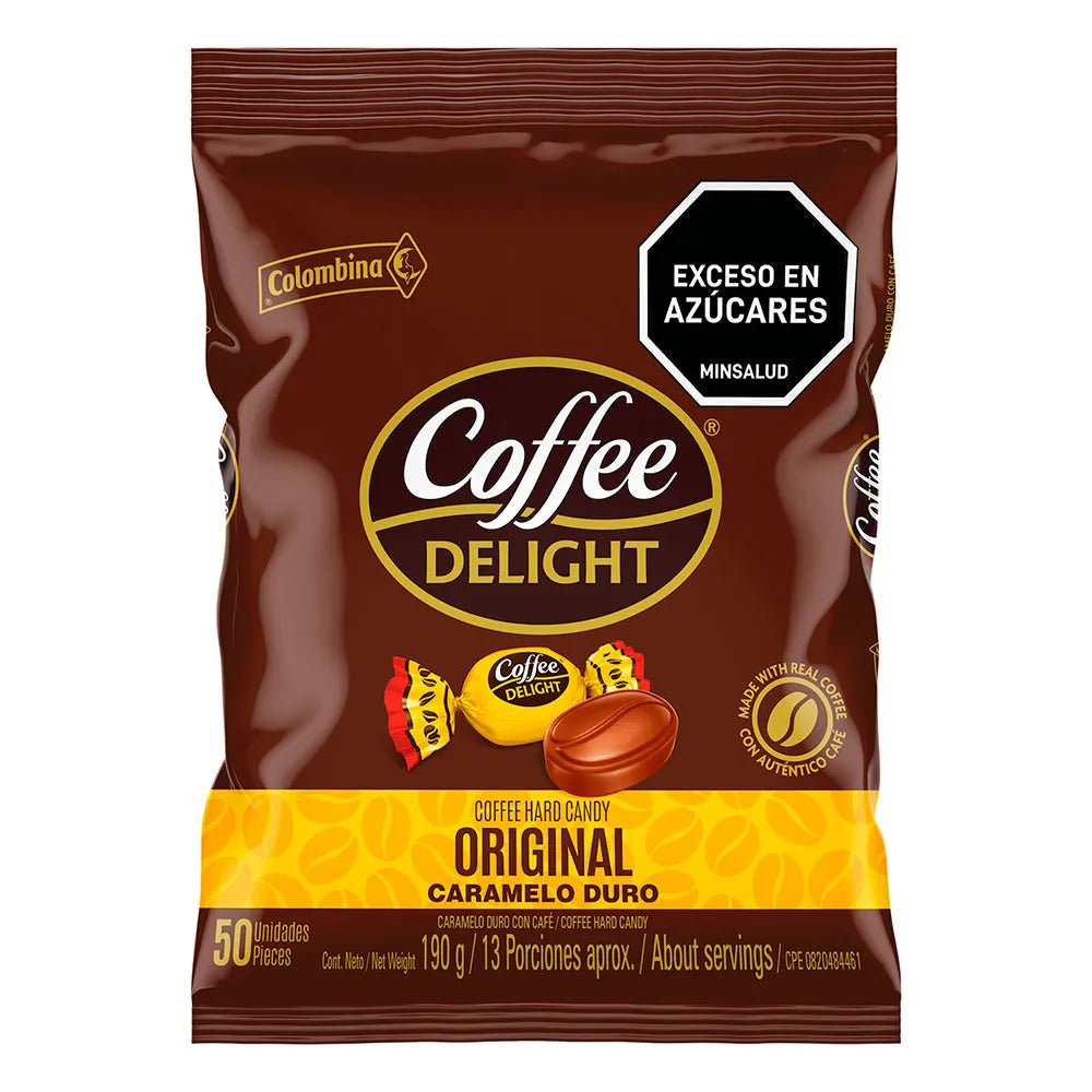 Colombina Coffee Delight – 50 Count Hard Candy Bag – 190g (6.7 oz ...