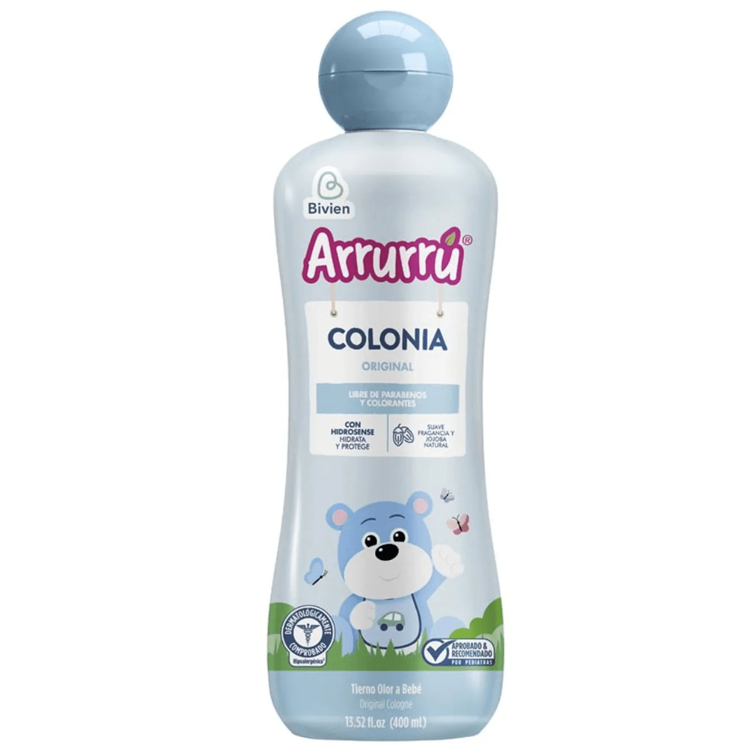 Colonia de Bebé Arrurrú Original Azul - 400ml (13.52oz)- Gentle Baby ...