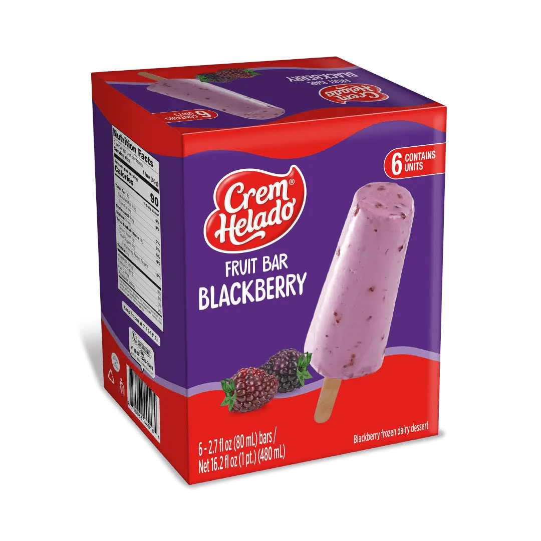 Crem Helado FruitBar Blackberry – 6-Pack – 16.2 fl oz (480 ml ...
