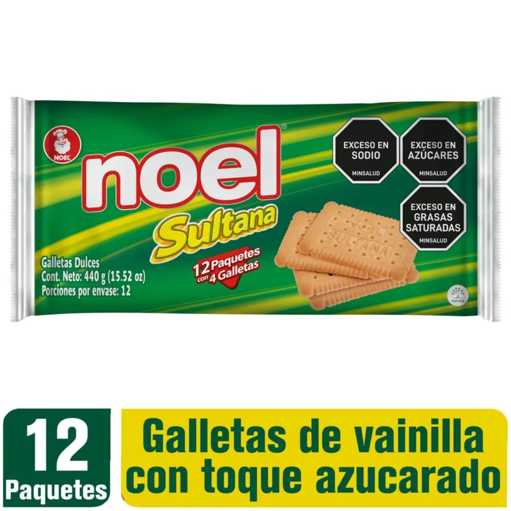 Galletas Sultana Taco – 220g (7.76 oz) – Galletas de Vainilla con Toque ...