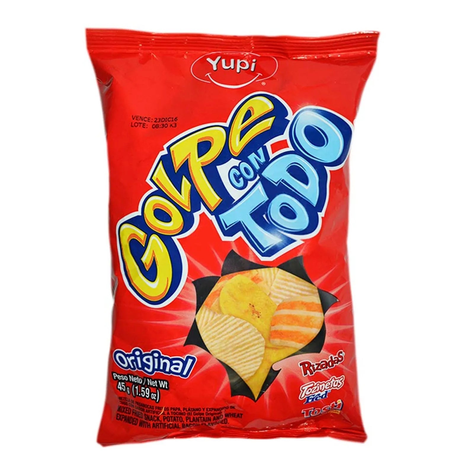 Golpe Con Todo Original - 8 Pack (45g Each) - Crunchy & Flavorful Snack ...