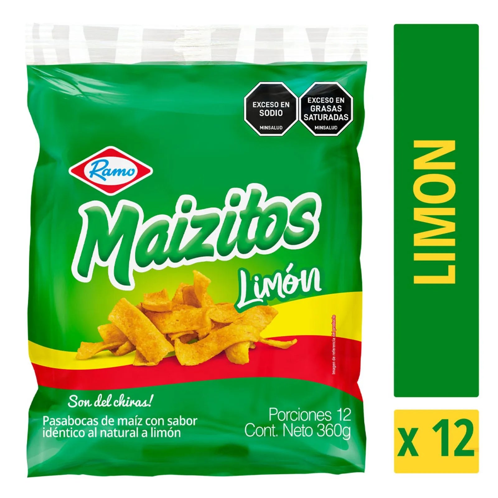 Maizitos Limón – 12 Pack (30g Each / Total 360g – 12.7 oz) – Crunchy ...