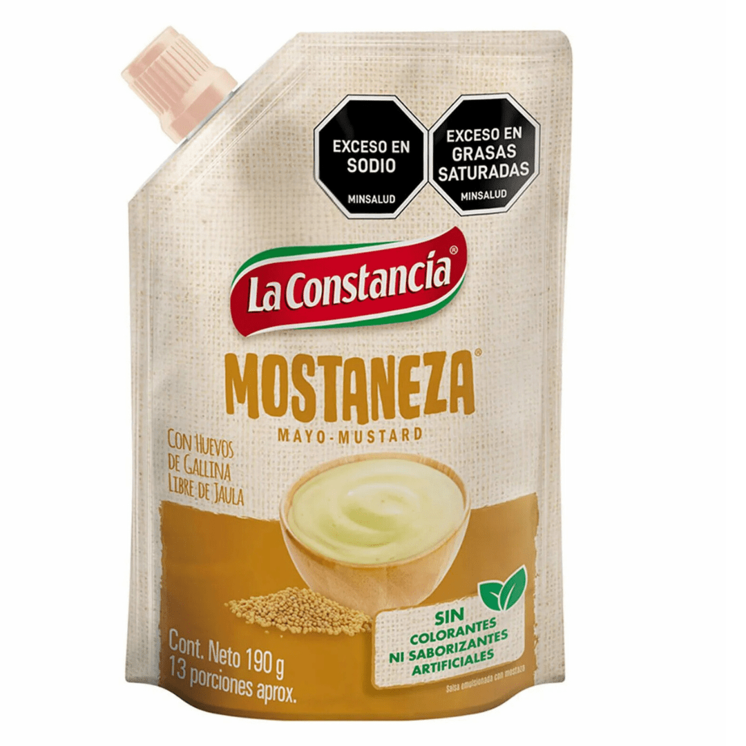 Salsa La Constancia Mostaneza x 7 oz - Mayo Mustard Sauce - JETa Imports®